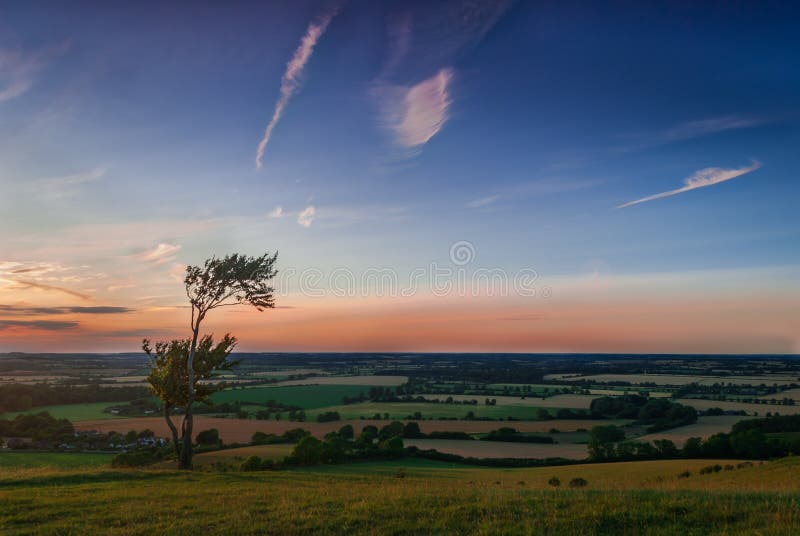Sunset Countryside Landscape Stock Image - Image of sunset, park: 54503333