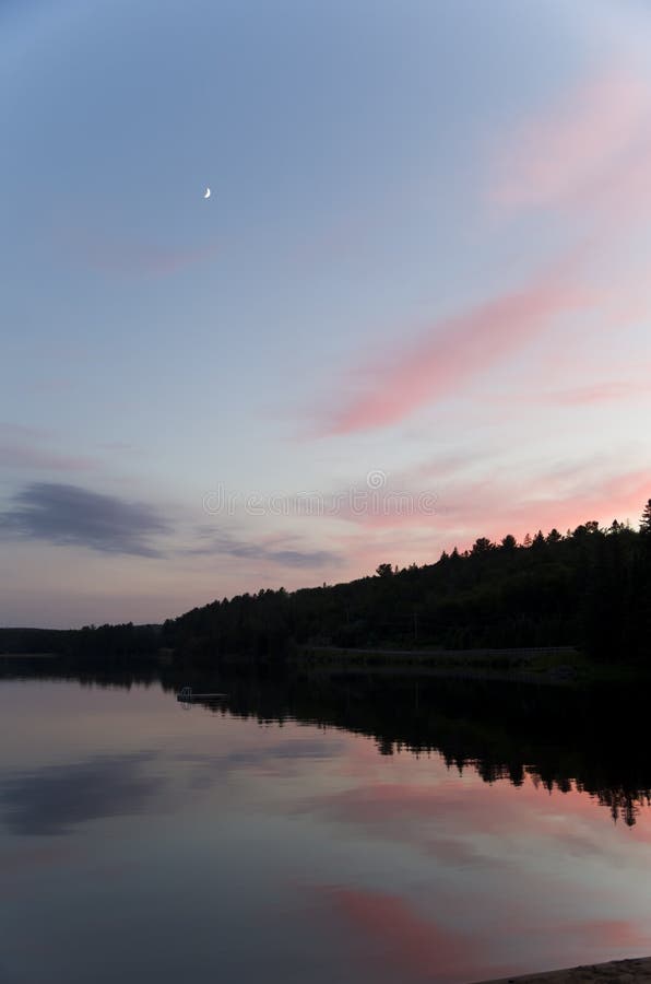 210 Crescent Moon Over Water Stock Photos - Free & Royalty-Free Stock ...