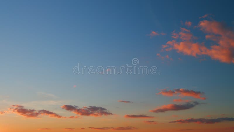 Sunset or Dawn Backlit by Warm Sun. Panorama Style Background. Sunset ...