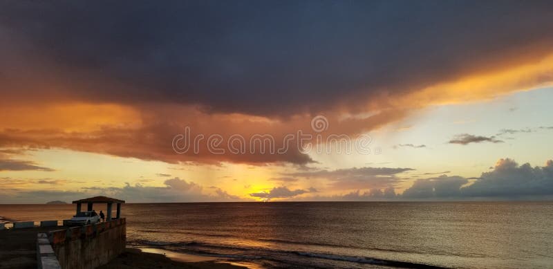Puerto Rican sunset stock photo. Image of dawn, sunset - 151230382
