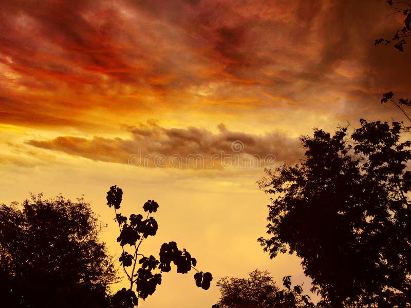 Sunset in the day stock photo. Image of landscape, indonesian - 131219314