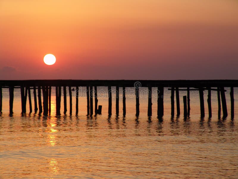Sunset from the deck stock image. Image of peace, island - 23788519