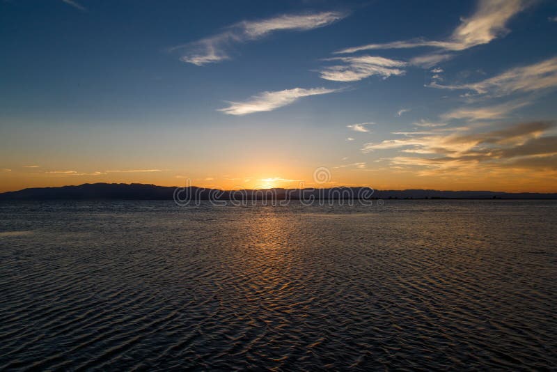 Sunset in the delta stock image. Image of park, relaxation - 121180263
