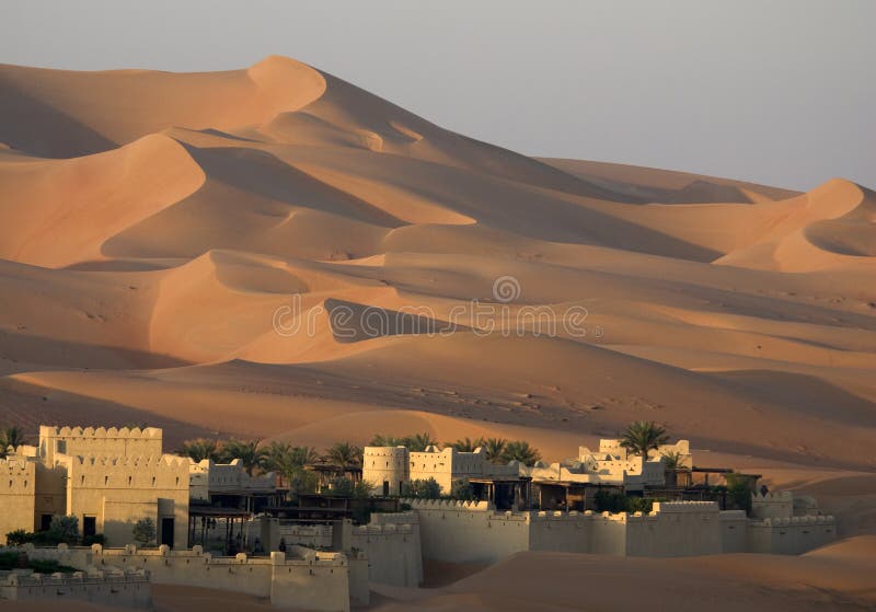 Sunset in a desert stock image. Image of saharan, arabic - 62756831