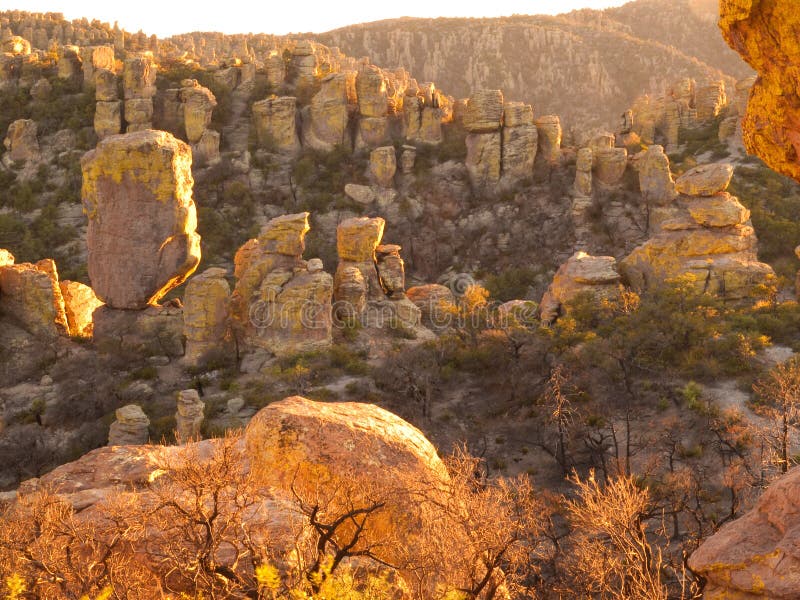 Sunset on Desert Cliffs stock photo. Image of scenic - 25189634