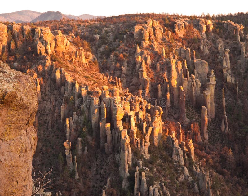 Sunset on Desert Cliffs stock image. Image of erosion - 25189655
