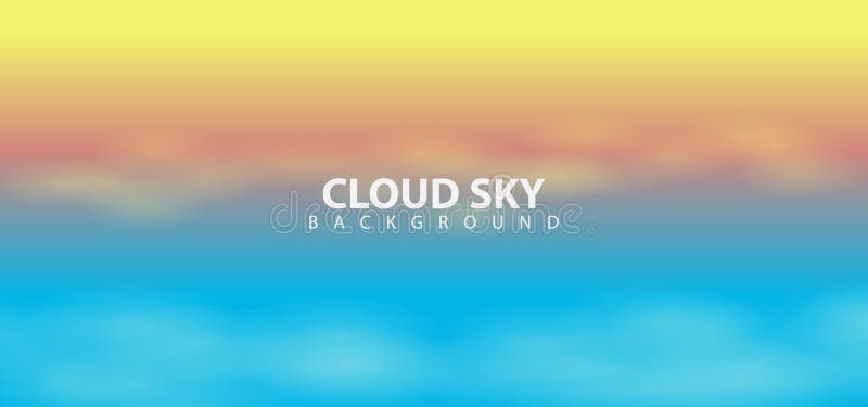 Sunset Design Clouds Sky Background Template Vector Stock Illustration ...