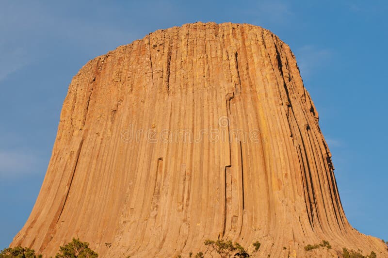 Sunset at Devils Tower stock image. Image of porphyry - 21140987