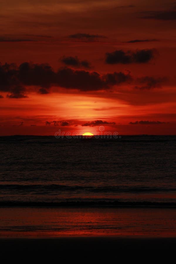 Sunset in Bali stock image. Image of indonesia, sunsetonthebeach ...