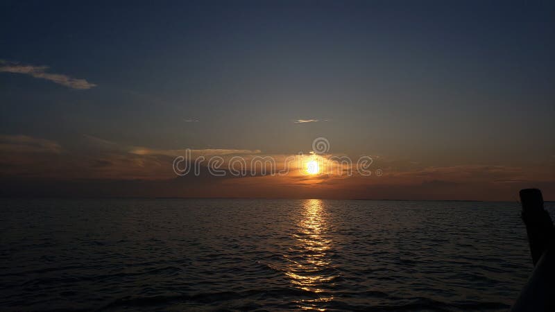 Sunset at Dompak Kepulauan Riau Indonesia Stock Image - Image of dompak ...