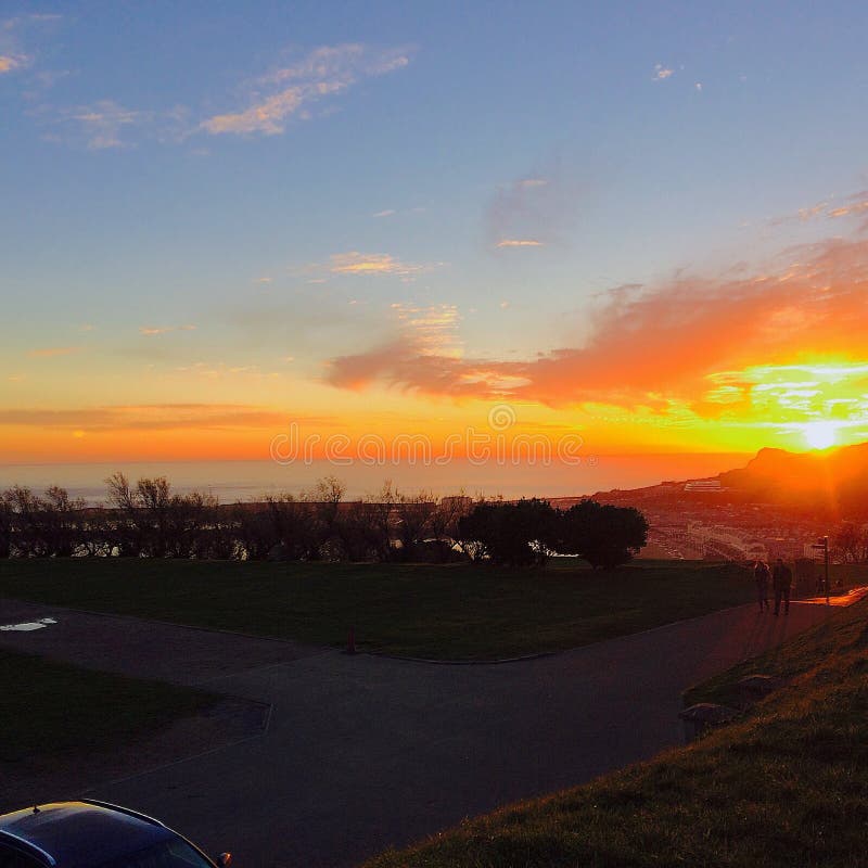 Sunset at Dover stock image. Image of landsape, dover - 83396147
