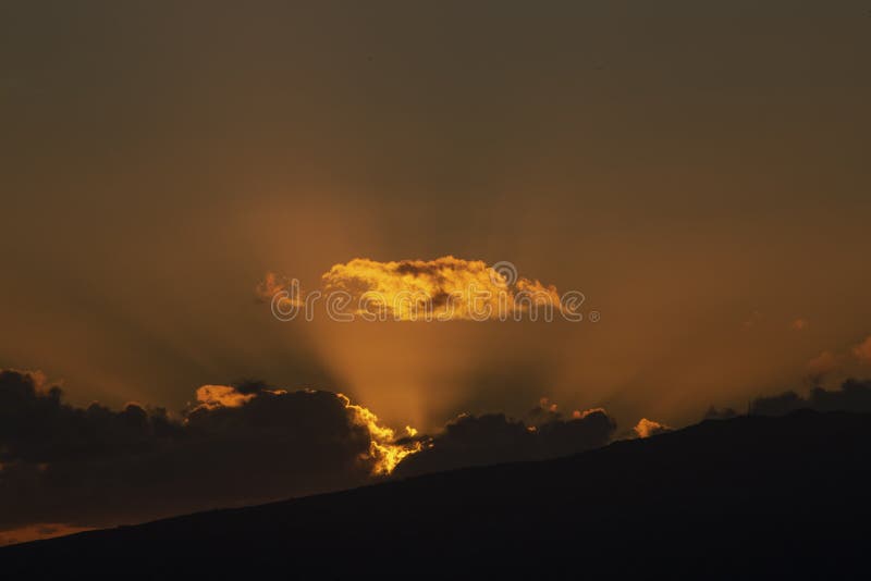 Sunset Dragon stock image. Image of beam, sundown, dragon - 147162795