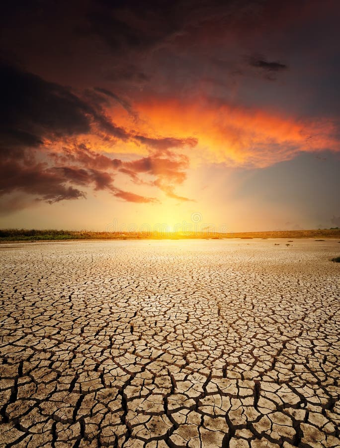 128 Dramatic Sunset Over Drought Land Stock Photos - Free & Royalty ...