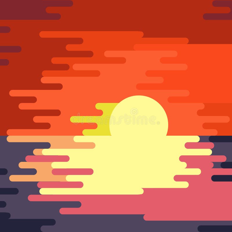 Sunset dripping paint. stock vector. Illustration of mesh - 75584208