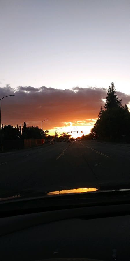 Sunset Drive Home stock photo. Image of drive, florida - 137164808