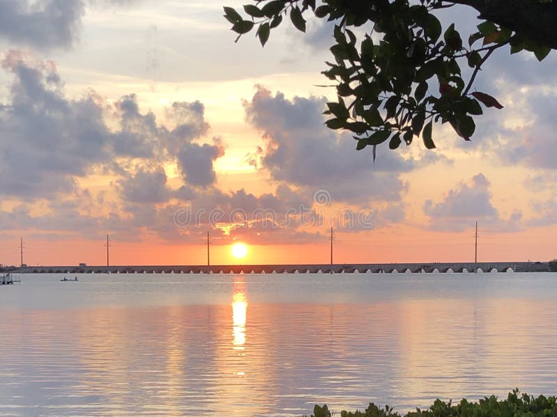 Sunset on Duck Key in the Florida Keys. Stock Photo - Image of sunlight ...