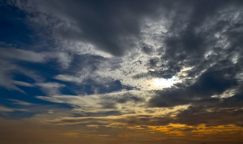 Dramatic Cloudy Sky At Dusk Stock Photo - Image of dramatic, dark: 13505796