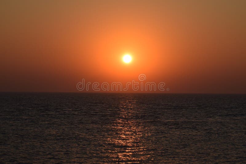 Sunset at Dwarka Gujarat stock image. Image of water - 260162629