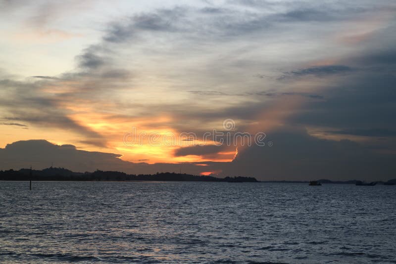 Sunset in the Early Evening 1 Stock Photo - Image of sunrise, morning ...