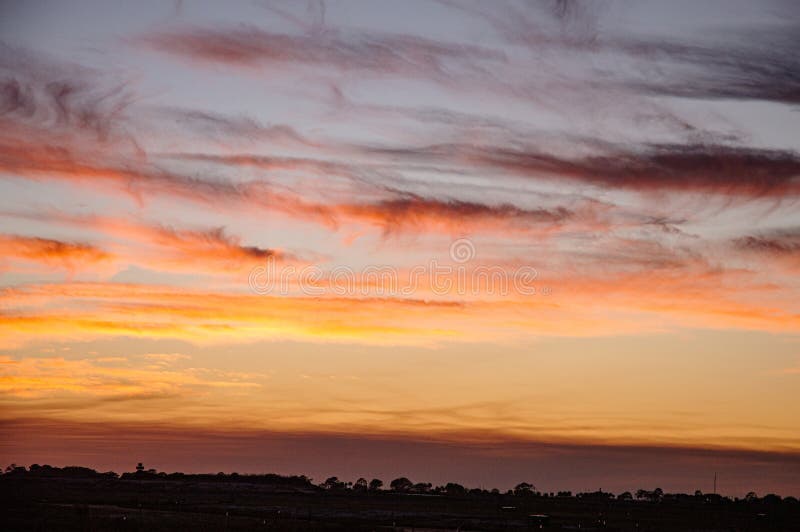 Sunset, East Coast of Florida, USA Stock Image - Image of east, texture ...