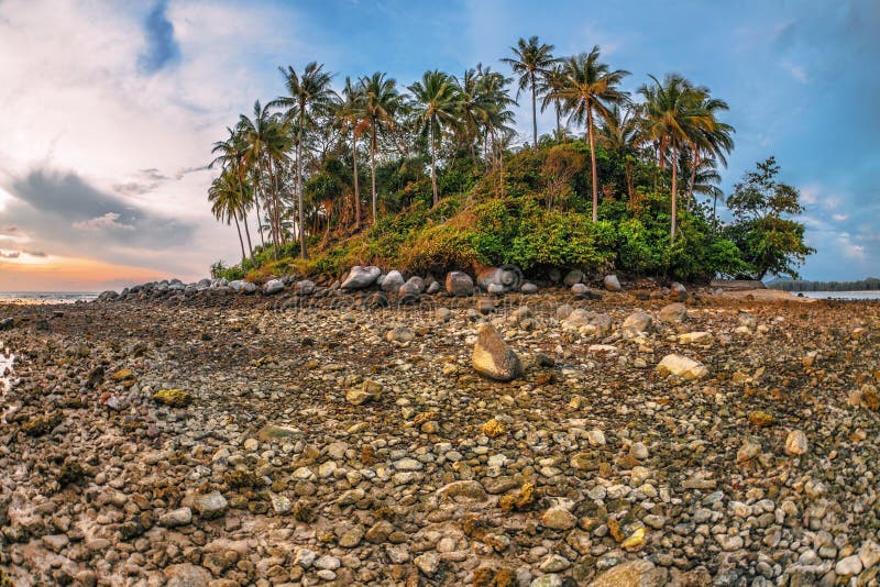 Sunset ebb stock photo. Image of sand, scenic, beach - 49150350