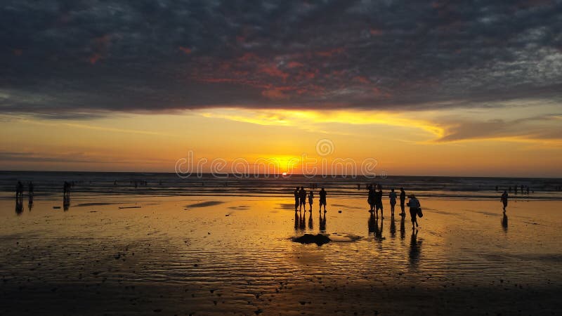 Sunset in Ecuador stock photo. Image of ecuador, beach - 88075424