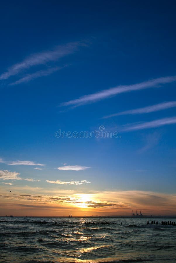 Dusk Colors Over the Horizon Stock Image - Image of clear, colors: 3199429