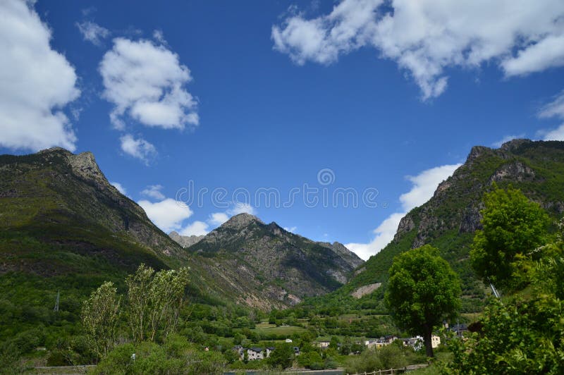 Sunset in Eriste stock photo. Image of spain, heritage - 54992794