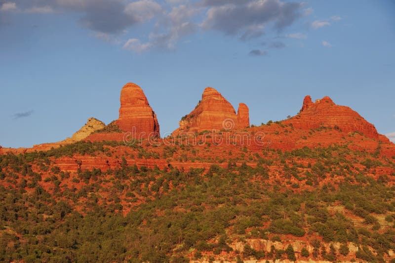 Red Rocks sunset stock photo. Image of arizona, mountains - 4735072