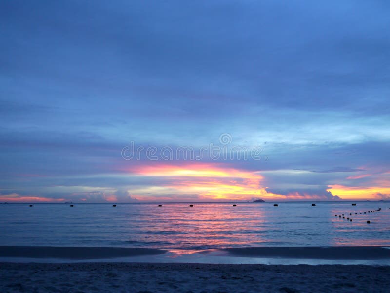 Sunset stock image. Image of horizon, season, evening - 73989775