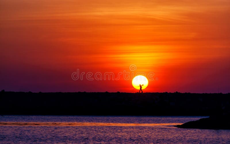 Sunset stock image. Image of evening, morning, bridge - 39830529