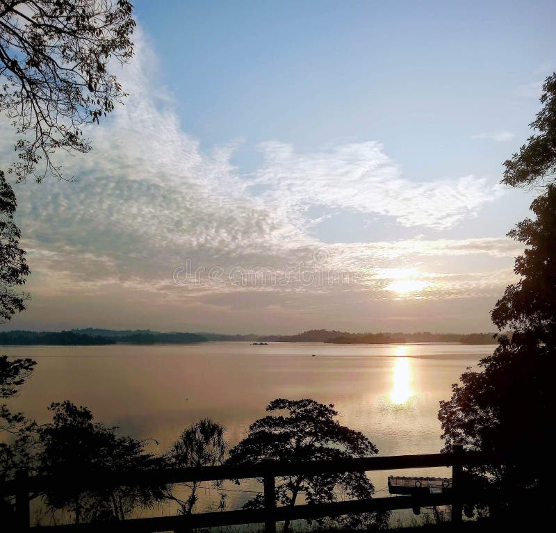 Sunset Evening in Sri Lanka Beauty of Natural Stock Image - Image of ...