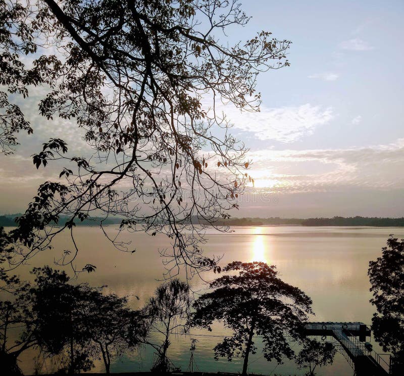 Sunset Evening in Sri Lanka Beauty of Natural Stock Photo - Image of ...