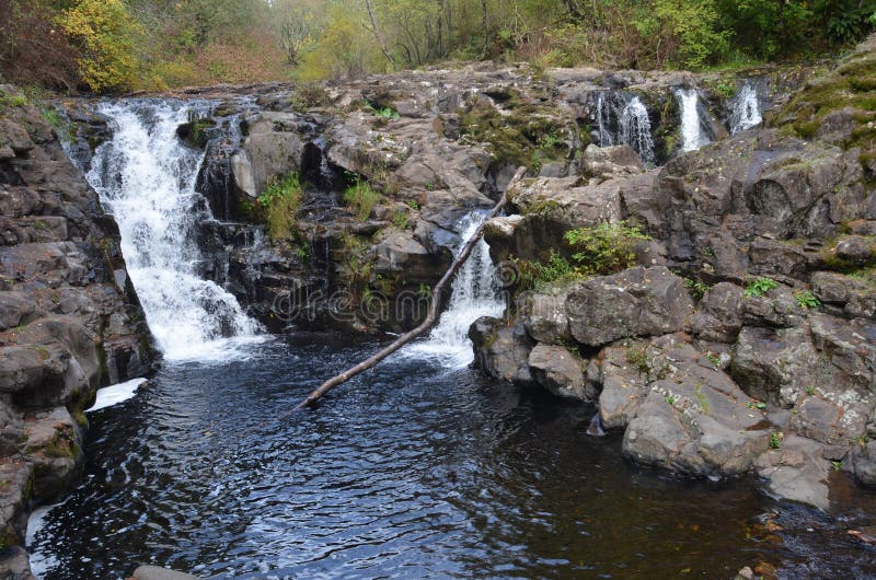 Sunset Falls, Moulton Falls Park, Washington State Stock Image - Image ...