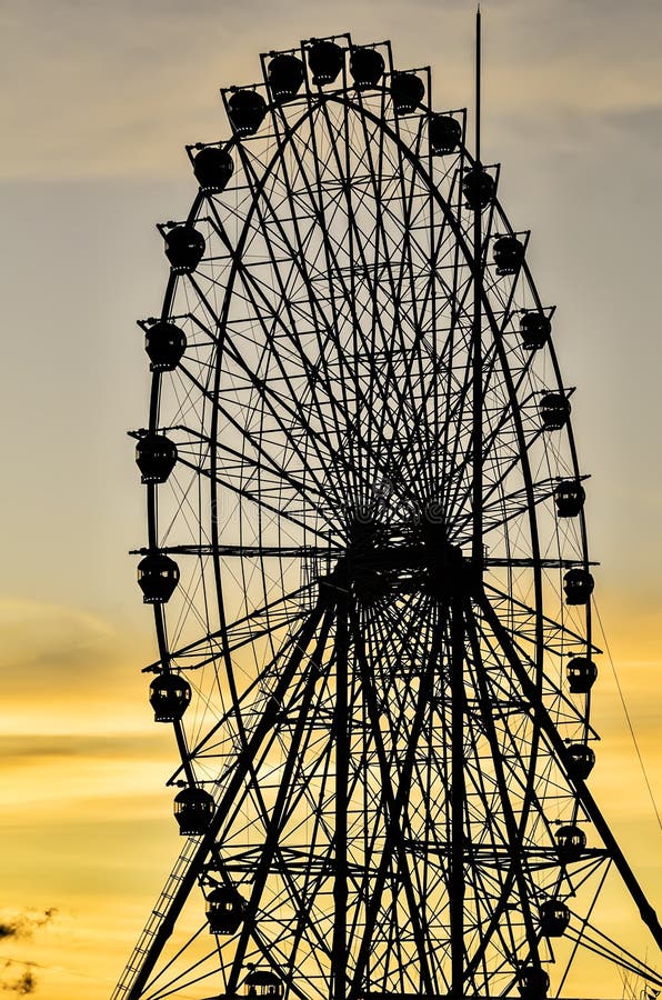 Ferris Wheel sunset stock photo. Image of ride, horizontal - 38304666