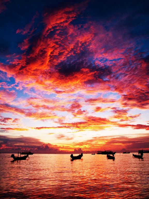 Sunset of fire stock image. Image of colored, fire, dramatic - 17143939