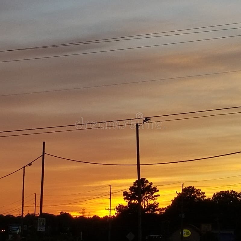 Sunset of fire stock photo. Image of sunset, beautiful - 156456082