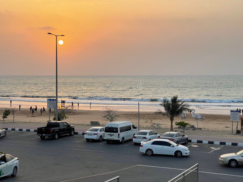 Sunset at Flamingo Public Beach Editorial Stock Image - Image of ...