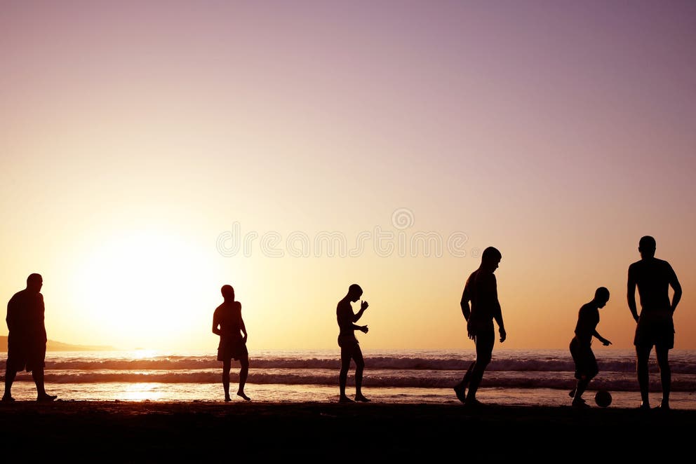 Sunset Football stock image. Image of coast, shore, game - 2393433