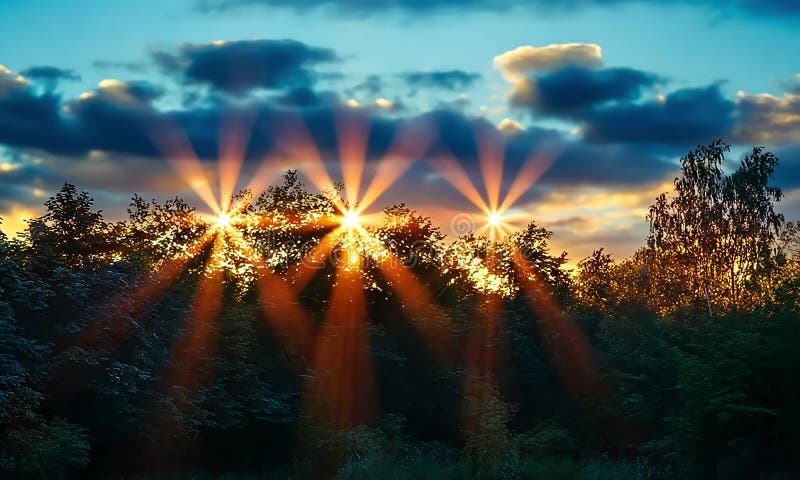Sunset through a Forest Canopy Stock Video - Video of light, evening ...