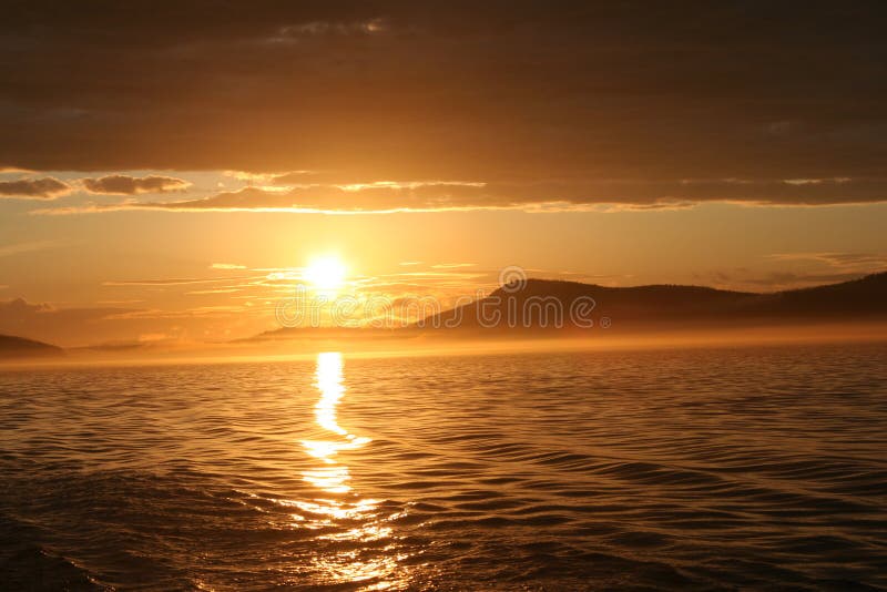 Sunset in friday Harbor stock image. Image of sunset, area - 9685557