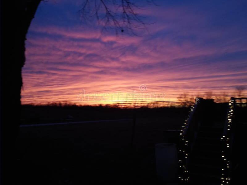 Sunset stock image. Image of front, beautiful, porch - 136389219