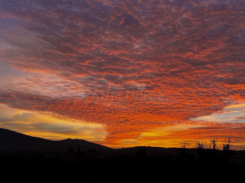 Sunset full of colors stock photo. Image of afterglow - 312820362