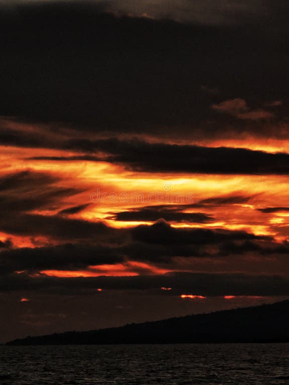 Sunset full of evil stock photo. Image of afterglow - 268742584