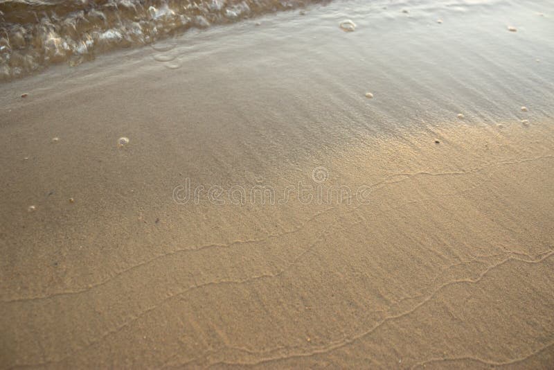 Sunset and Gentle Surf stock photo. Image of holiday - 122995888