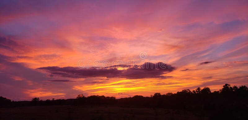 Sunset in georgia stock image. Image of night, sunset - 153760031
