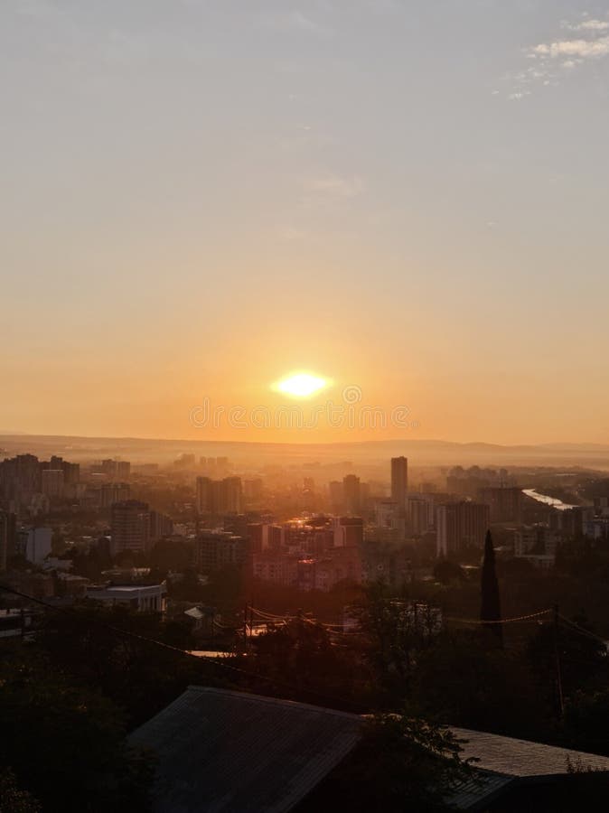 Sunset on Georgia Mountains Stock Image - Image of travel, ecology ...