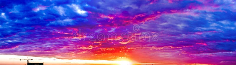Sunset glow stock photo. Image of charming, panorama - 12781810