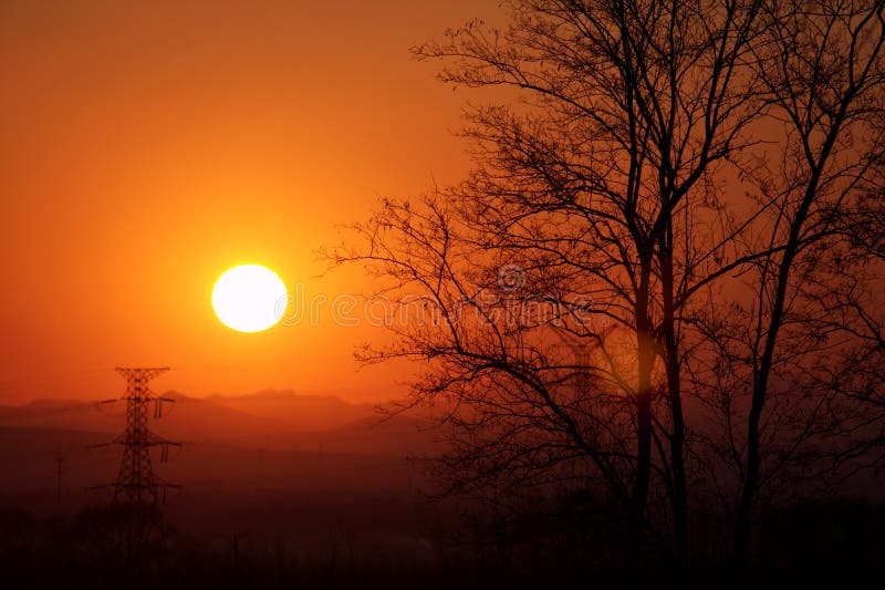 Sunset glow stock image. Image of colour, warm, artistic - 37839141