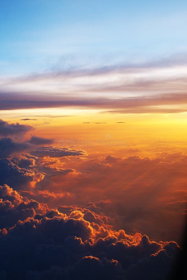 Sunset glow stock illustration. Illustration of soaring - 8283087